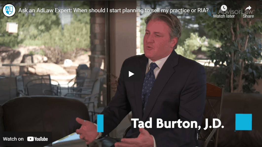 When should I start planning to sell my advisory practice or RIA ...